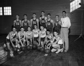 Florida Memory • Group portrait of the Leon High School basketball team ...