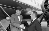 Florida Memory • Mayor Sam Teague, right, greeting Conservative speaker ...