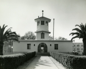 Florida Memory • Main gate entrance at the Union Correctional Institution.