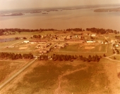 Florida Memory • Aerial view looking north at the Apalachee ...
