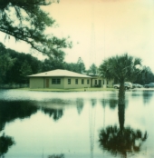 Florida Memory • Flooding at the Administration Building of the Cross ...