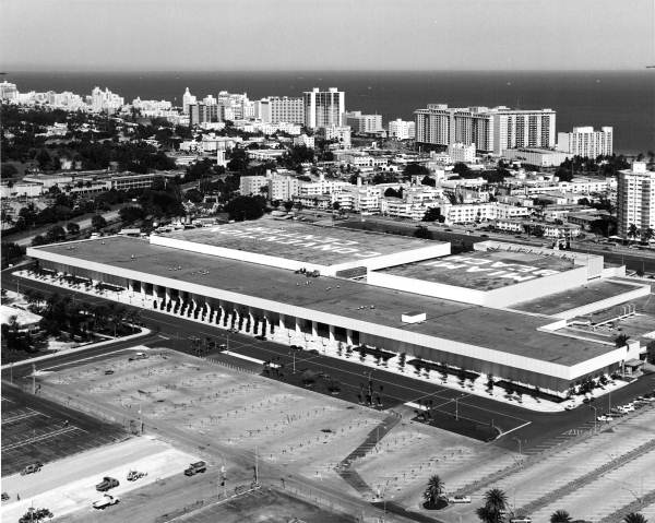 Florida Memory • Aerial view of the convention hall - Miami Beach, Florida